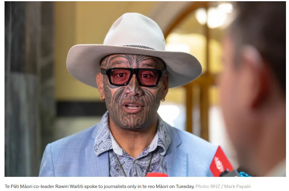 Rawiri Waititi refuses to speak to journalists in English during Te ...