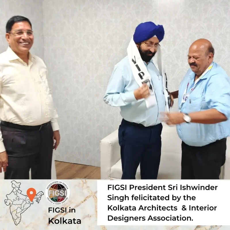 FIGSI President Ishwinder Singh felicitated in Kolkata | FIGSI Industry Hub