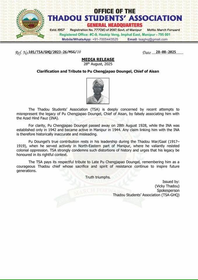 Clarification and tribute to Pu Chengjapao Doungel, Chief of Aisan | Hoten