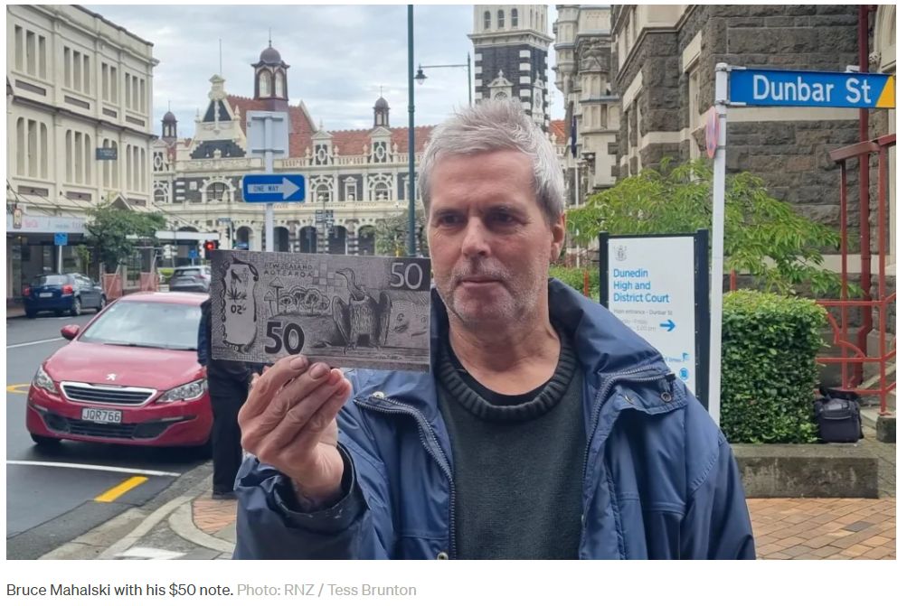 Court Rejects Climate Protester's Hand-Drawn $50 Note Featuring Shane ...