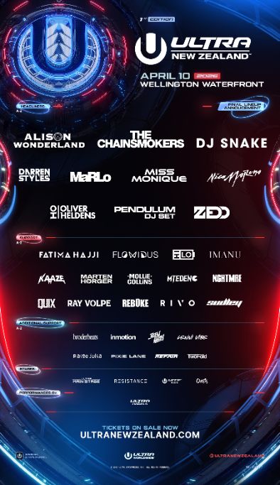 Wellington.Scoop » Ultra NZ unveils lineup for sold-out waterfront event
