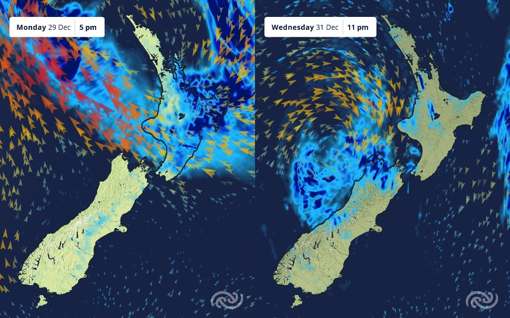 Auckland.Scoop » Going Out With A Bang: Heavy Rain And Gales To End 2025