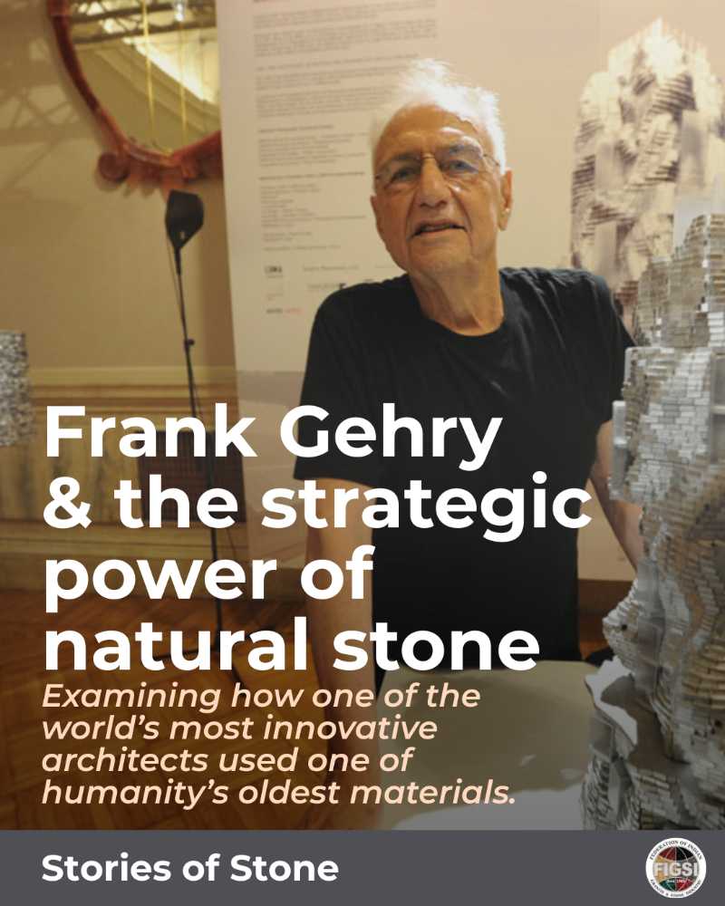 Frank Gehry and the rare, strategic power of natural stone | FIGSI ...