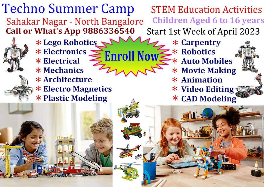 Techno Summer Camp: STEM Education Activities for children aged 6 to 16 ...